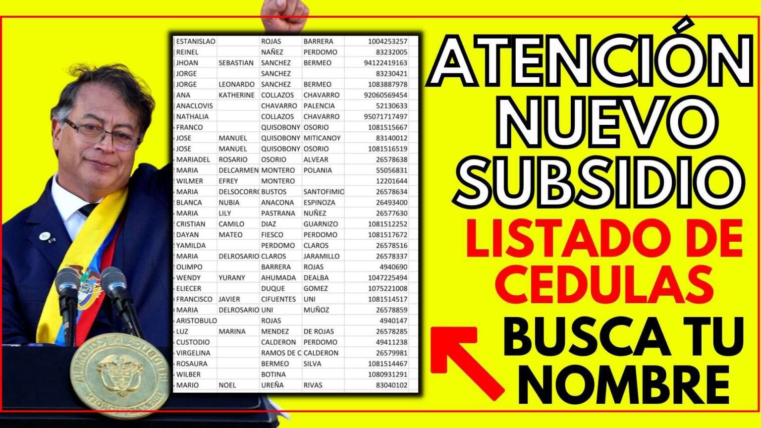 Como ser beneficiario de los subsidios en Colombia?