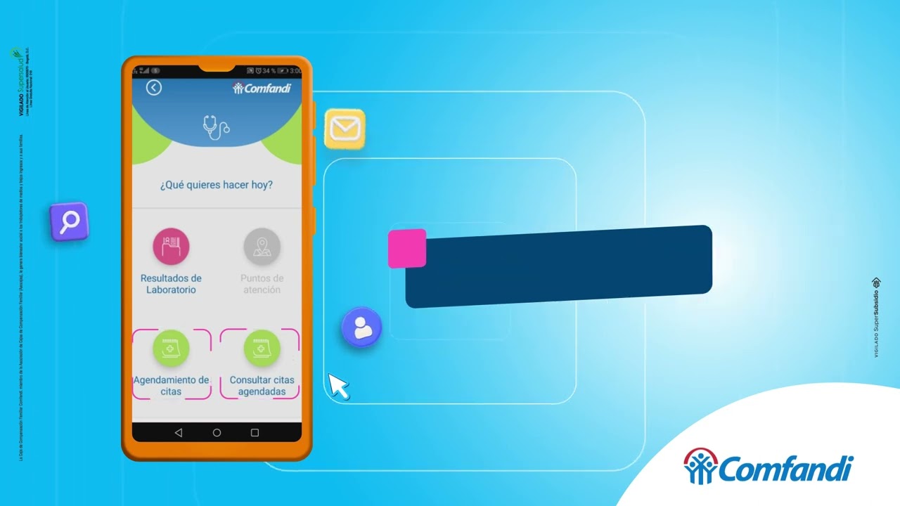 Solicitud de Citas en la EPS Comfandi