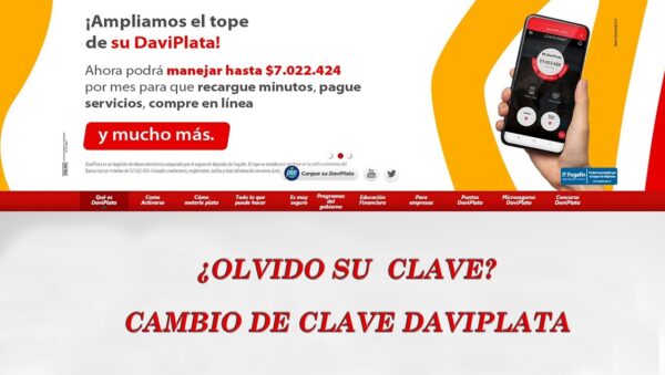 Cómo cambiar la clave de mi Daviplata fácilmente